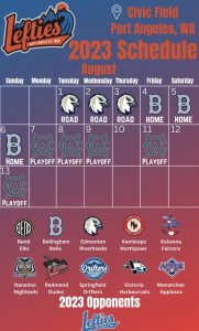 Schedule – Lefties Baseball