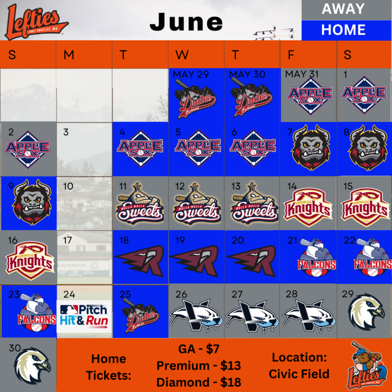 Schedule – Lefties Baseball